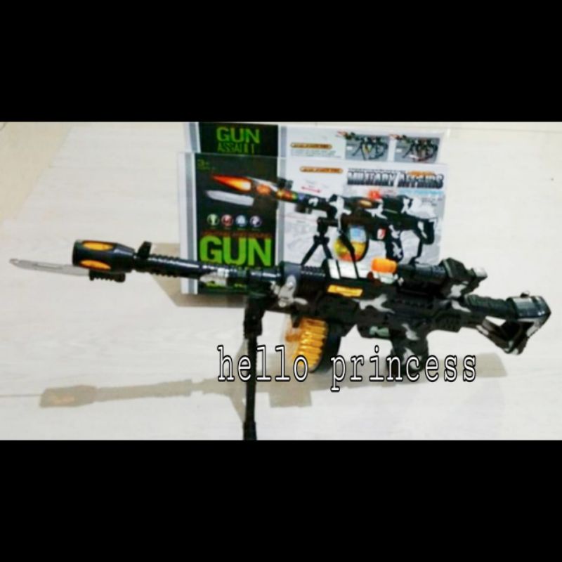 Jual MAINAN PISTOL TEMBAKAN BUNYI SUARA GUN ASSAULT COMBAT MILITARY ...