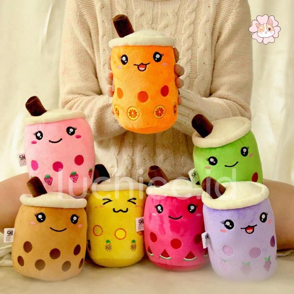 Jual BONEKA BOBA MILK TEA S MINI FRUITS YELVO IMPORT HALUS KARAKTER ...