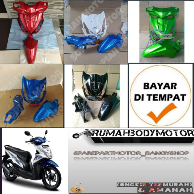 Jual Honda Beat fi cover body Paketan body depan honda beat fi 2013 ...
