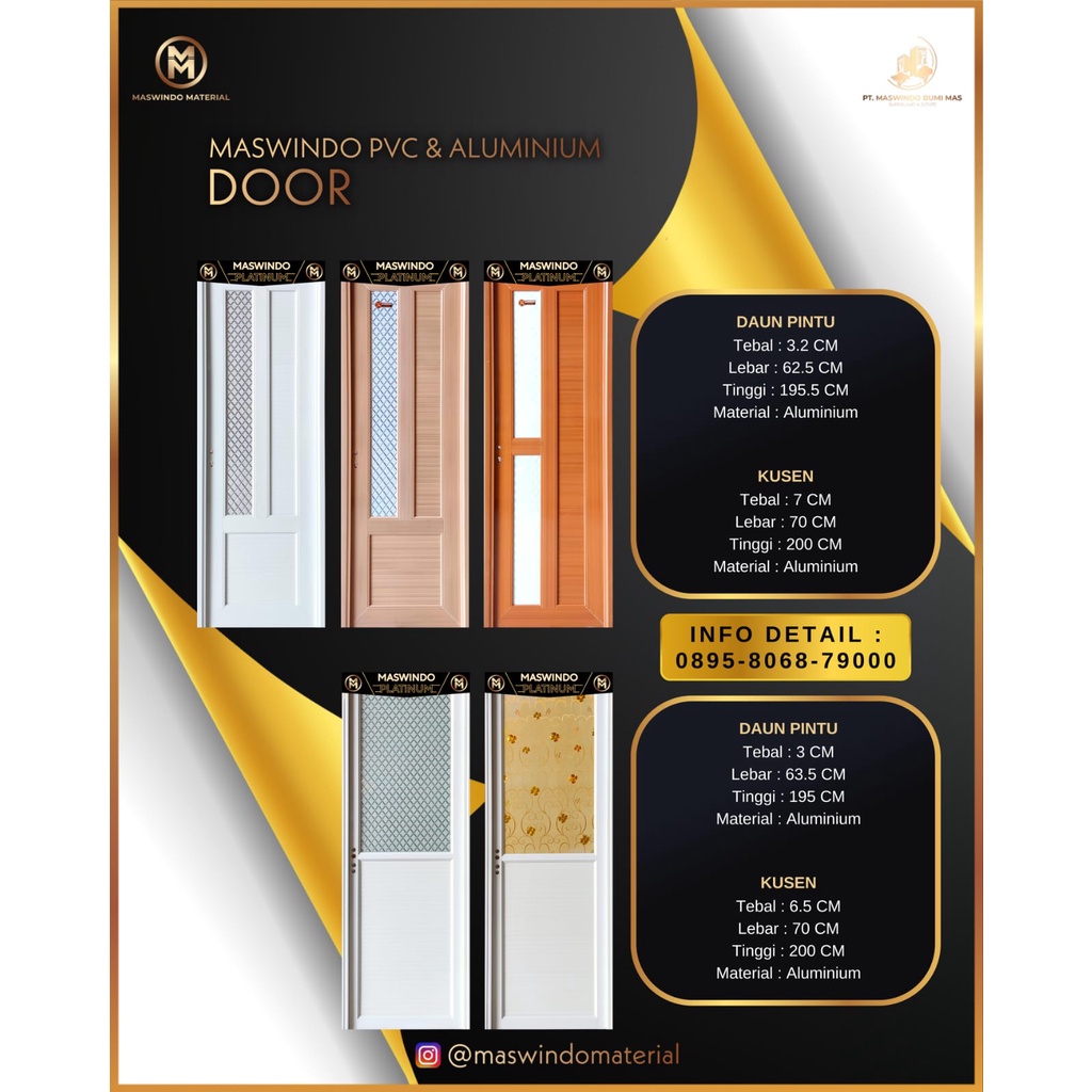 Jual PINTU PVC DAN ALUMIX | Shopee Indonesia