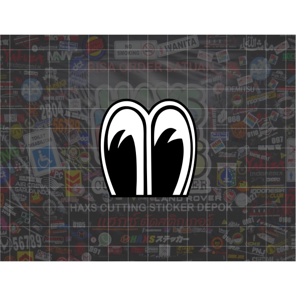 Jual Cutting Sticker Mata Belo Nakano Arai Helmet Ukuran 5 Cm | Shopee ...