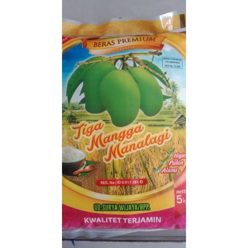 Jual BERAS TIGA MANGGA MANALAGI 5KG | Shopee Indonesia