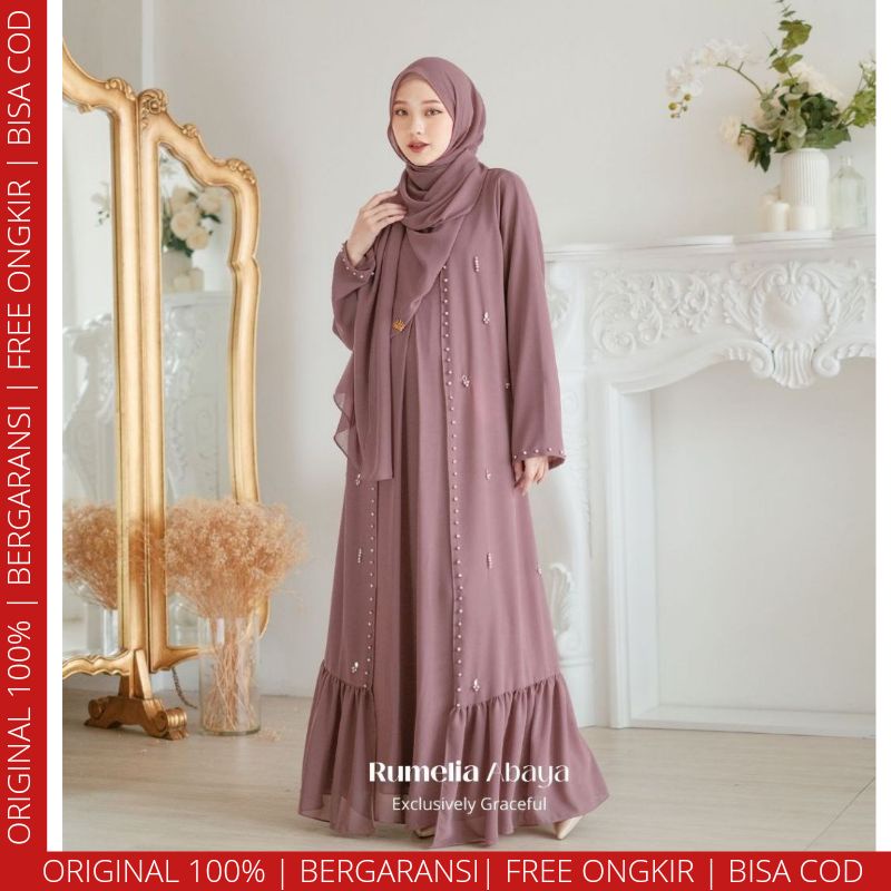 Jual PROMO!! READY RUMELIA ABAYA (DRESS ONLY) BY KAZAMI STORE/ABAYA ...