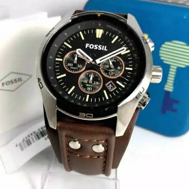 Jual Fossil CH2891 Coachman Chronograph Brown Leather - Jam Tangan Pria ...