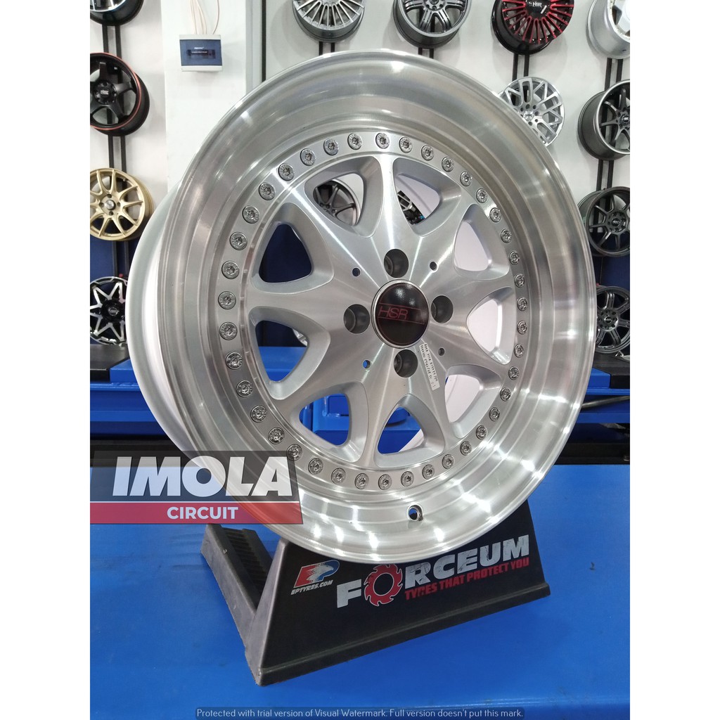 Jual Jual velg mobil racing celong Mobilio R17 HSR BM3 Ring 17 ET42/38 Warna Silver Polish ...