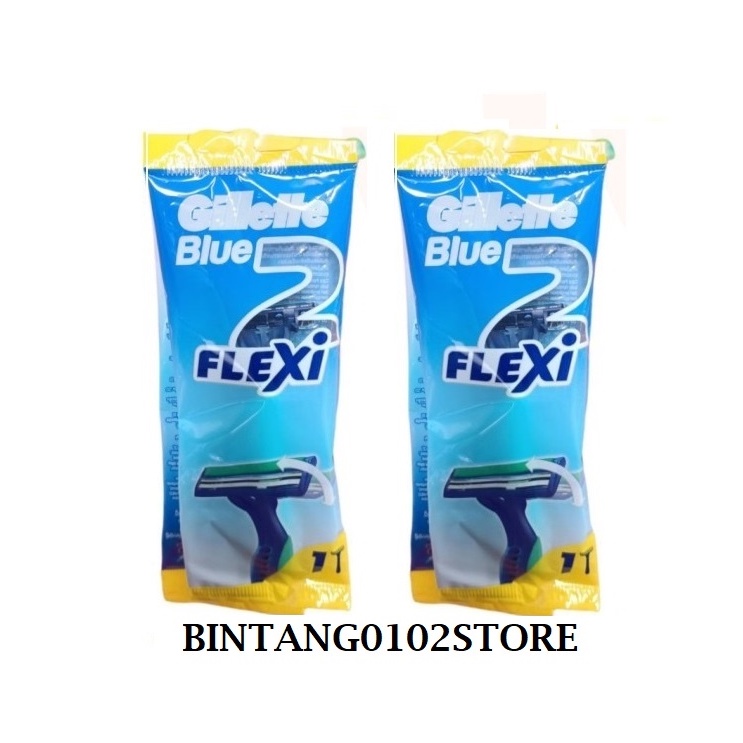 Jual FLEXI Gillette Blue 2 Flexi - Alat Cukur Penghilang Bulu | Shopee ...