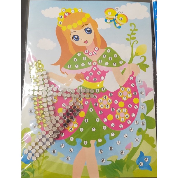 Jual DIY 015 | MAINAN EDUKASI STICKER DIAMOND| MENEMPEL MANIK MANIK ...