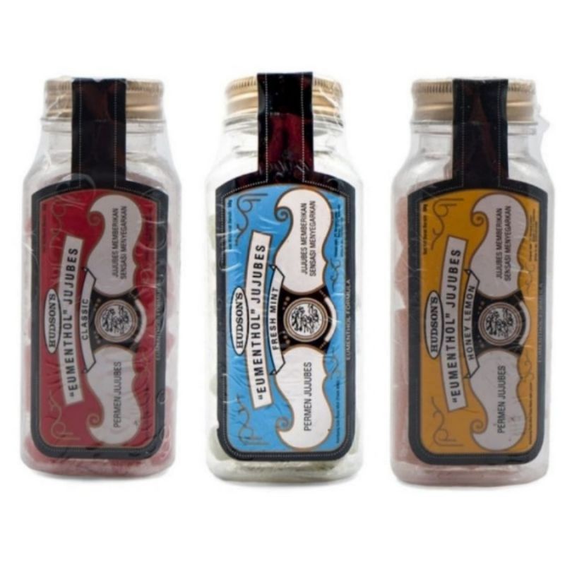 Jual HUDSON'S Eumenthol Jujubes Candy 50gr - Permen Jujubes | Shopee ...