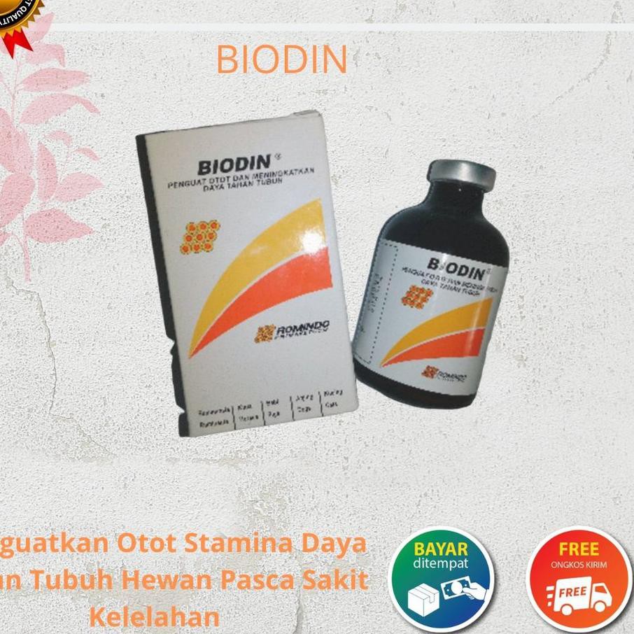 Jual BIODIN 100 ml - Menguatkan Otot Daya Tahan Tubuh Hewan Pasca Sakit ...
