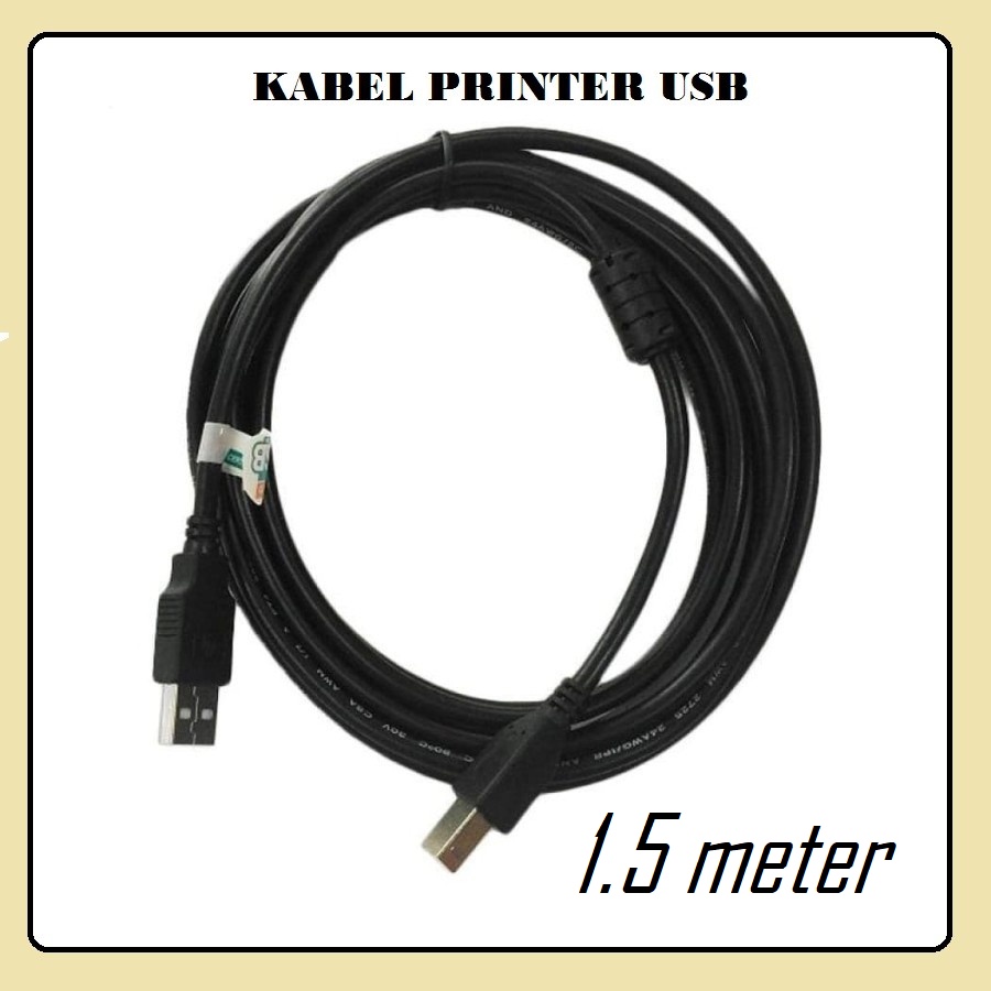 Jual kabel printer usb 2.0 full copper 1.5 meter | Shopee Indonesia