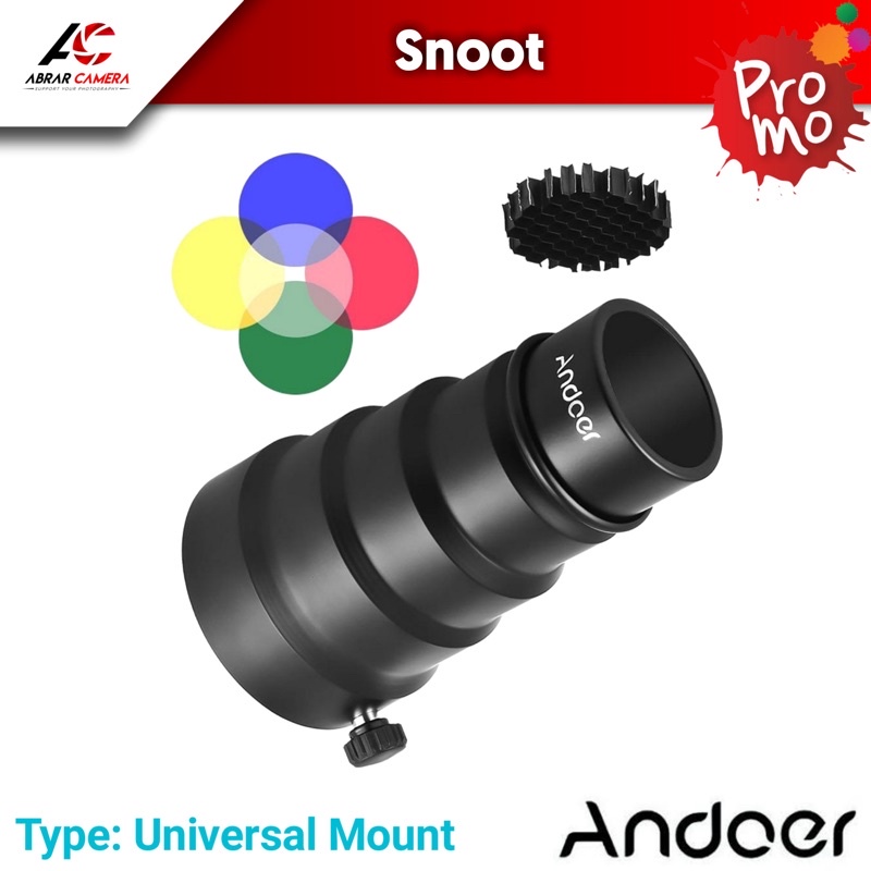 Jual Andoer SNOOT Lampu Studio - Universal Mount | Shopee Indonesia