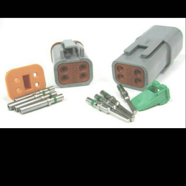 Jual Deutsch connector 4 way kit duetsch connector 4 pin kit DT ...