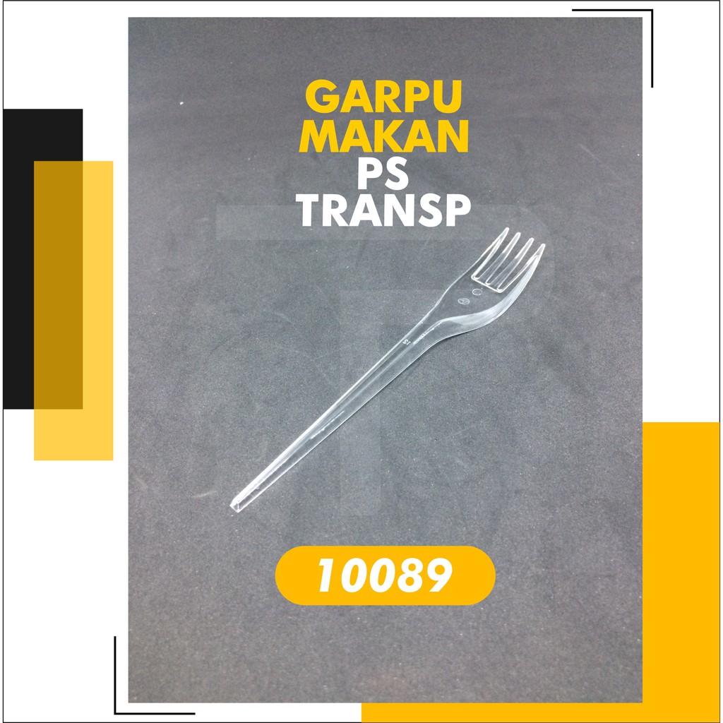 Jual Garpu Makan PS Plastik SUAPI Transparan Bening isi @100 pcs ...