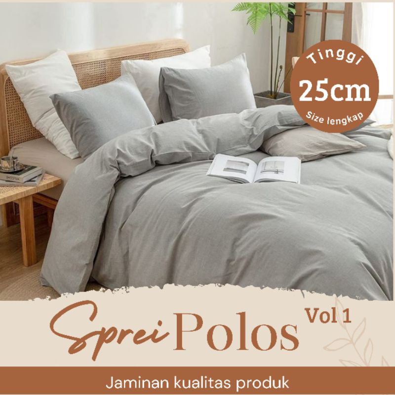 Jual Sprei Seprai Polos Tinggi 25cm 25 Size Lengkap 100x200x25 ...
