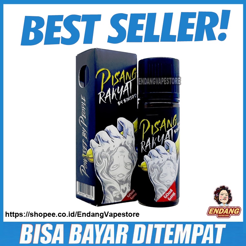 Jual Pisang Rakyat Liquid Liquids Vapee Vapoor Freebase Cukai 60ml Nic ...