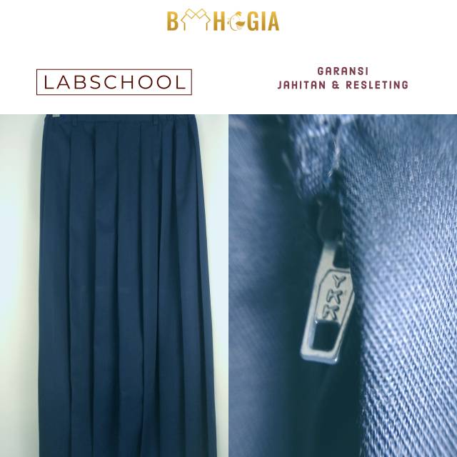 Jual Rok Seragam SMP Labshool Biru dan Coklat | Shopee Indonesia