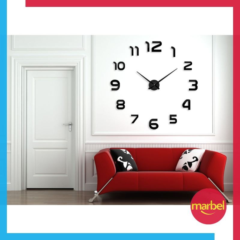 Jual Jam Dinding Besar Jam Raksasa Unik Model Angka 80-130cm DIY105 ...