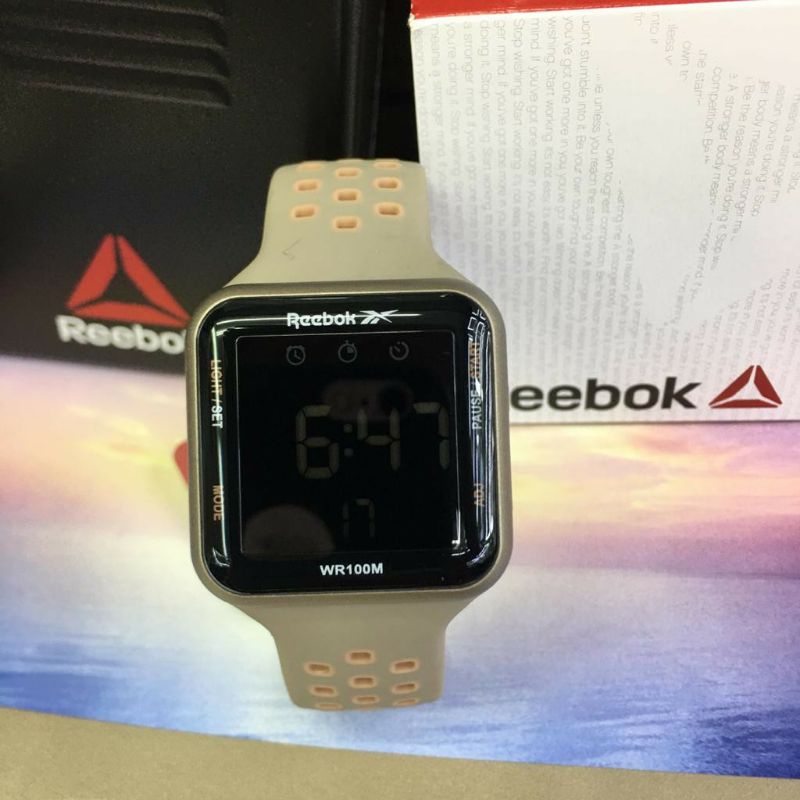 Jual Reebok original RV-SQG G-9 jam tangan unisex tali karet biru blue ...