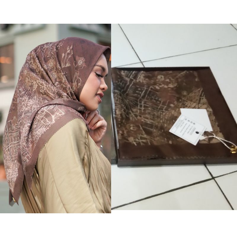 Jual Buttonscarves The British in Brown | Shopee Indonesia