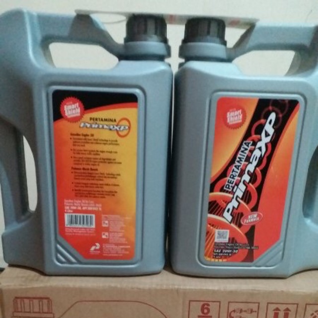 Jual Oli mobil prima xp sea 20W-50 galon isi 4liter | Shopee Indonesia