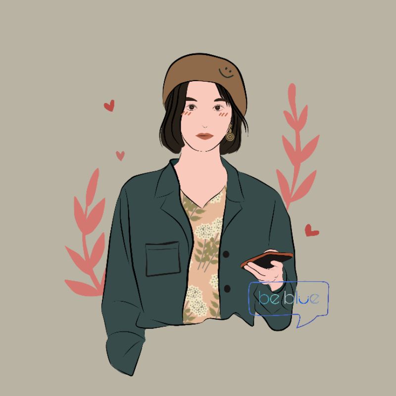 Jual Line Art Ilustrasi Wajah Digital Custom Foto Hadiah Estetik ...