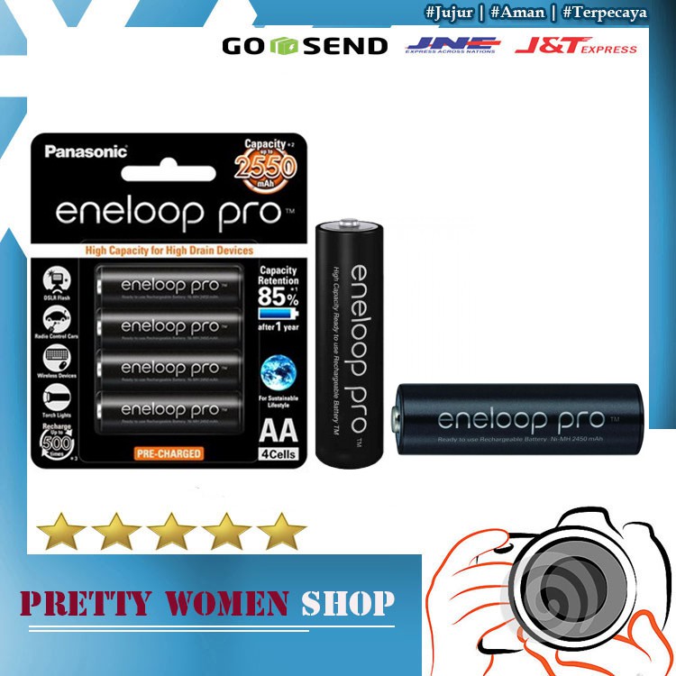 Jual Panasonic Battery Eneloop Pro Aa 4pcs Rechargeable Battery 2550mah