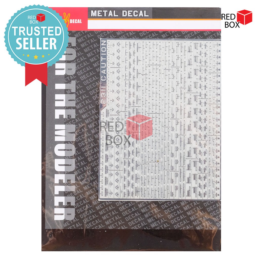 Jual Easy Decal Metal Decal Silver Gundam 2311 Caution | Shopee Indonesia