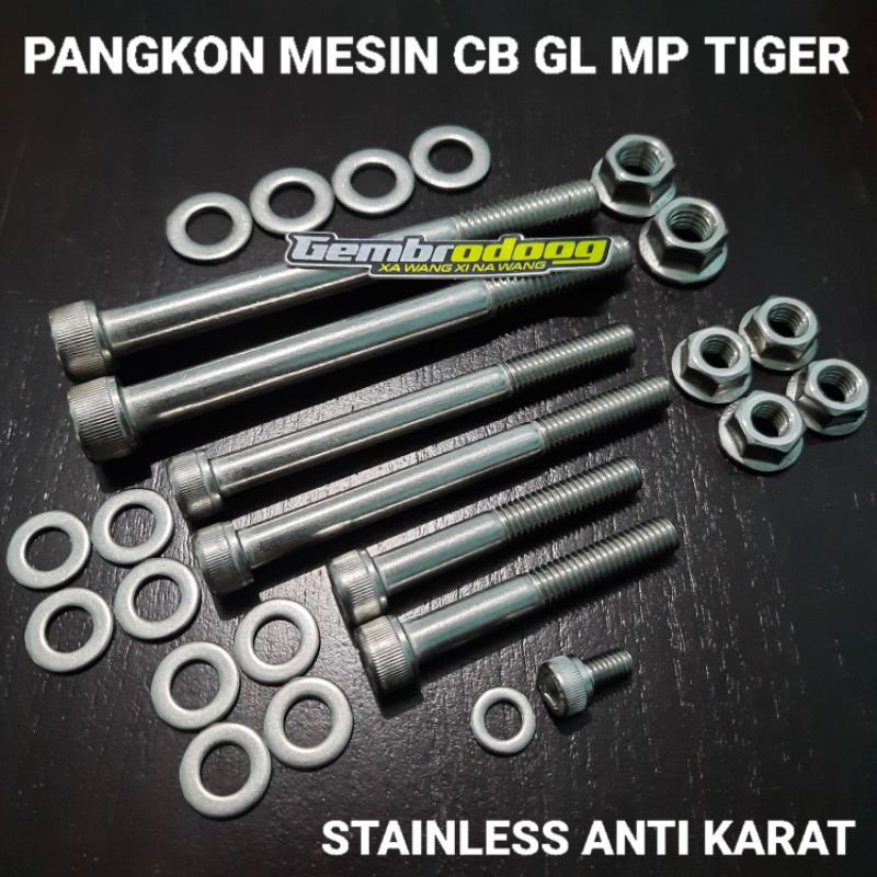 Jual BAUT L STAINLESS PANGKON MESIN TIGER GL MP CB | Shopee Indonesia