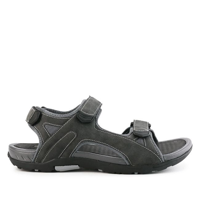 Jual Obermain Sandal Pria EATON WALTERS Dark Grey OM60002DGY | Shopee ...