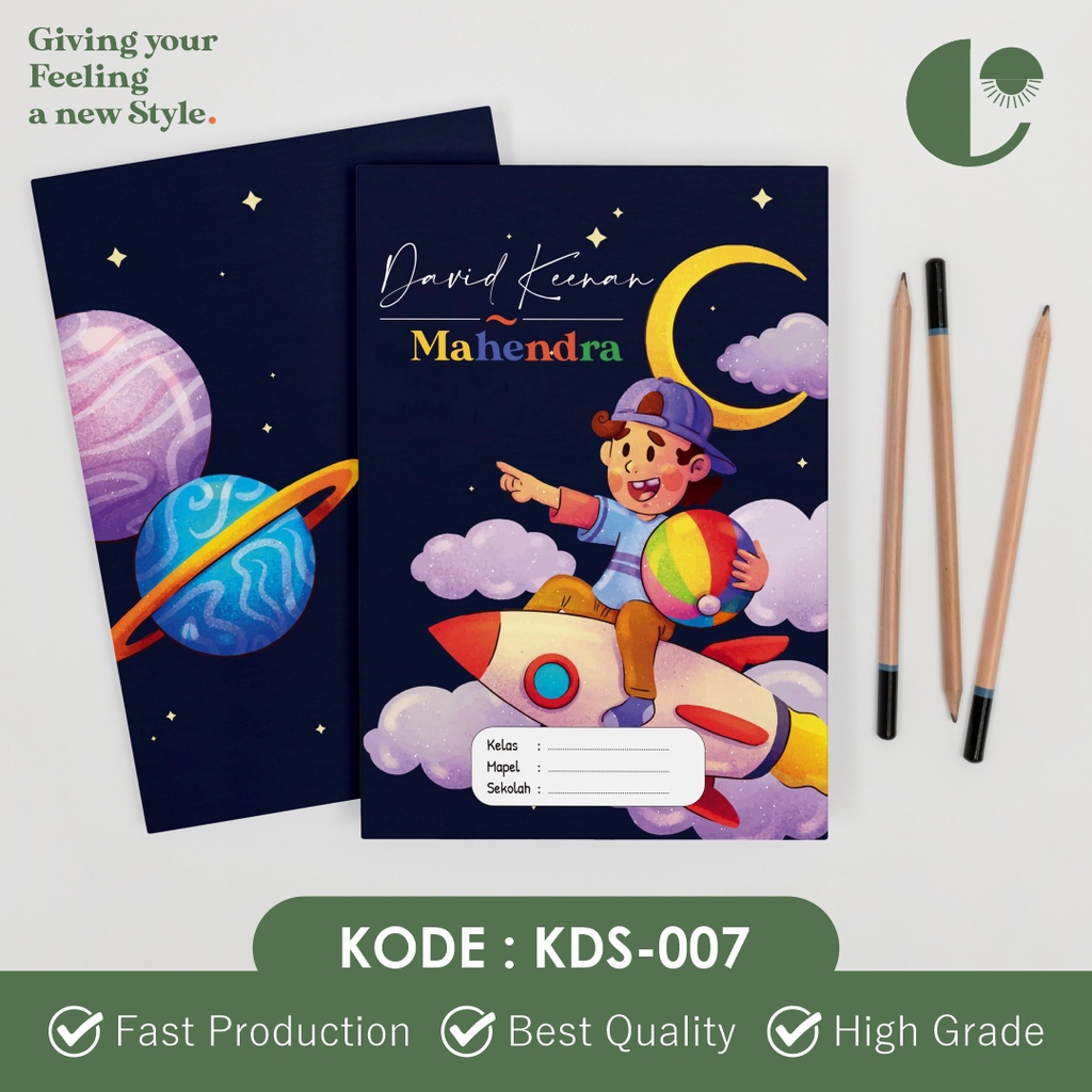 Jual Sampul Buku Custom | Sampul Aesthetic | Sampul Custom Nama | Free ...
