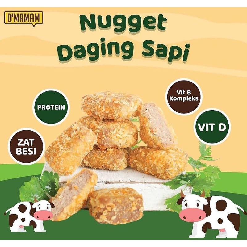 Jual Nugget Daging Sapi Frozenfood / Makanan Beku Sehat DMAMAM | Shopee ...