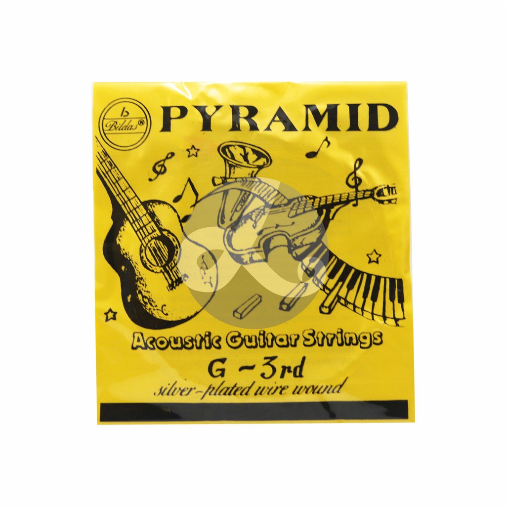 Jual Alat Musik Gitar Senar Gitar Senar Pyramid Coklat 3 G | Shopee ...