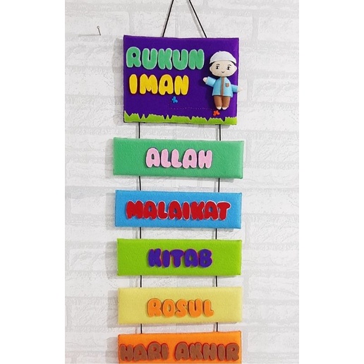 Jual Hiasan gantung/hiasan flanel/prakarya sekolah/kerajinan/hiasandinding/hiasan kelas | Shopee ...