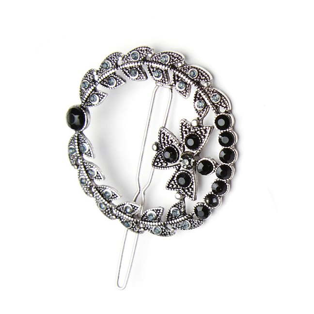 Jual LRC Jepit Rambut Fashion Round Hair Clip Alloy Geometry Hair Clip ...