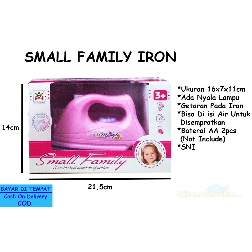 Jual MAINAN ANAK PEREMPUAN GOSOKAN SETRIKA SETRIKAAN SMALL FAMILY IRON ...