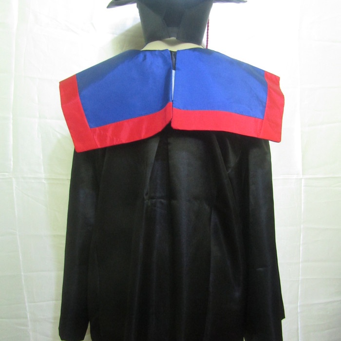 Jual Fs504G1R Baju Toga Wisuda Mahasiswa Dewasa Biru List Merah - S ...