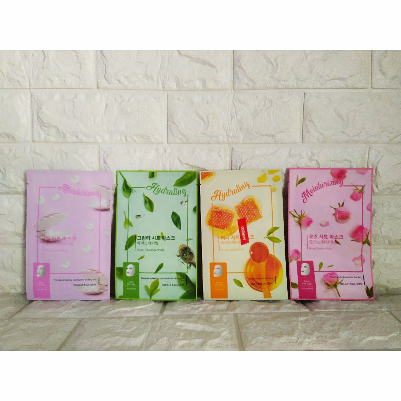 Jual Miniso Masker Wajah Peel Off / Miniso Sheet Mask Nature Hydrate ...