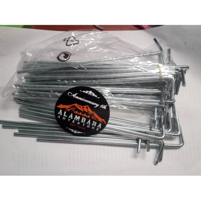 Jual Pasak tenda ORIGINAL / pasak tenda camping / paku tenda / pasak ...