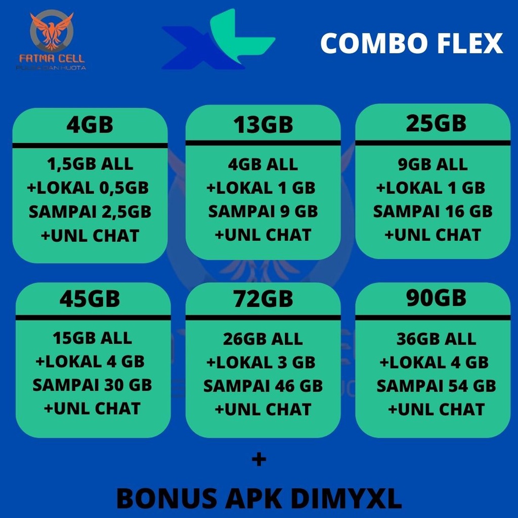 Jual PAKET DATA XL EXTRA COMBO FLEX FULL 24 JAM | Shopee Indonesia