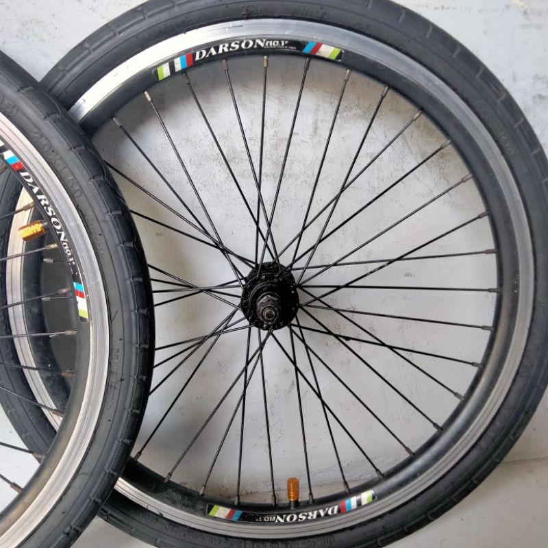 Jual WheelSet Sepeda Lipat 20 Inch Darson 36 Hole | Shopee Indonesia
