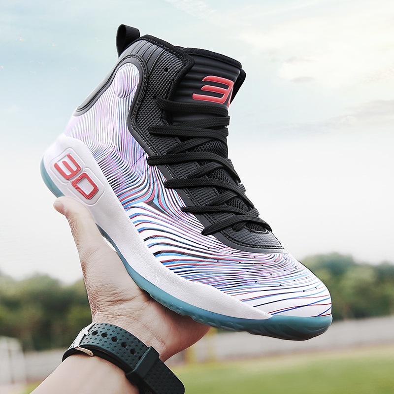 Jual 2020 Sepatu Basket Pria Tinggi-Top Boots Remaja Siswa Sepatu ...