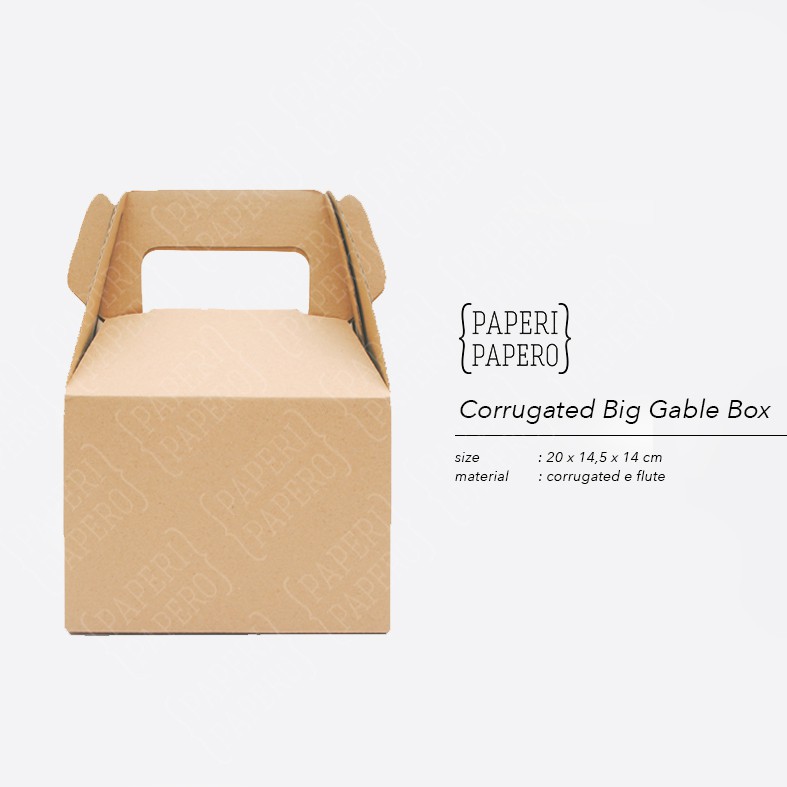 Jual Corrugated Gable Box - Kotak Kardus Unik (10 Pcs) | Shopee Indonesia