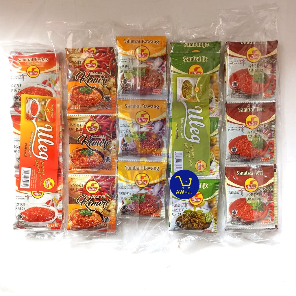 Jual SAMBAL ULEG FINNA RENCENG (10 SACHET X 20 GRAM) - ALL VARIAN ...