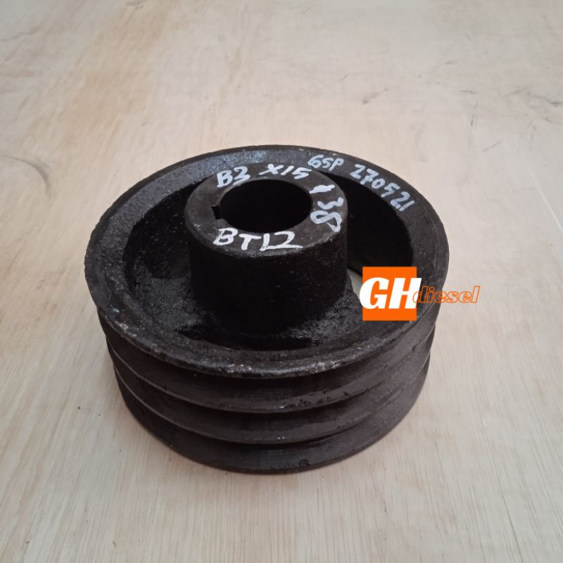 Jual pulley pully puli jalur cor B3 x 15 cm / 6 inch as 28 mm, 38 mm ...