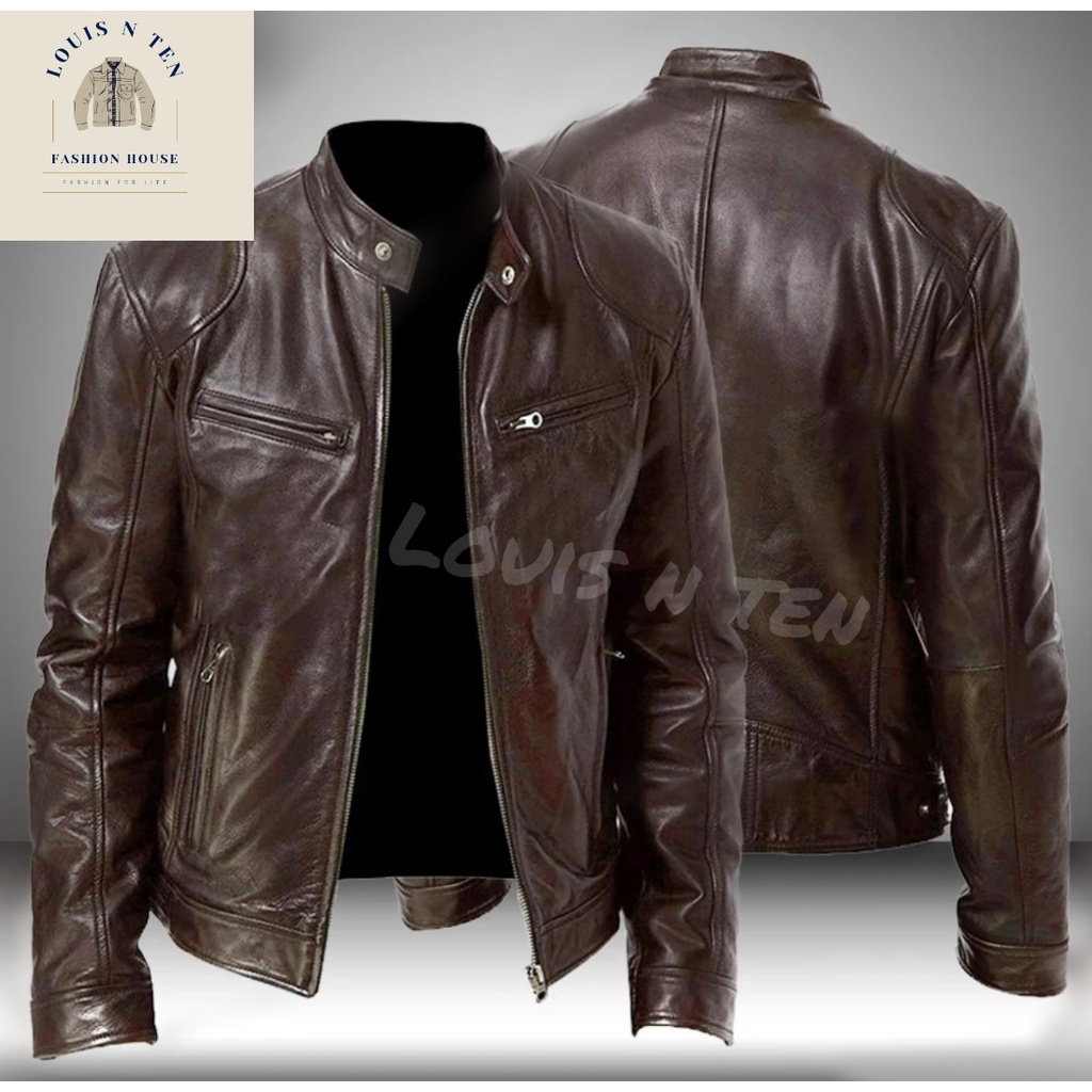 Jual jaket pria semi kulit terbaru 2021| jaket pria terlaris | jaket ...