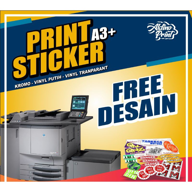 Jual Cetak Stiker A3+ ( free Desain ) | Shopee Indonesia
