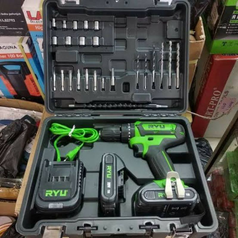 Jual Mesin Bor Cas Set RYU 20 VOLT RCI20V | Shopee Indonesia