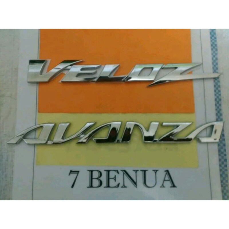 Jual LOGO BAGASI BELAKANG AVANZA VELOZ CHROME PAKET 1 | Shopee Indonesia