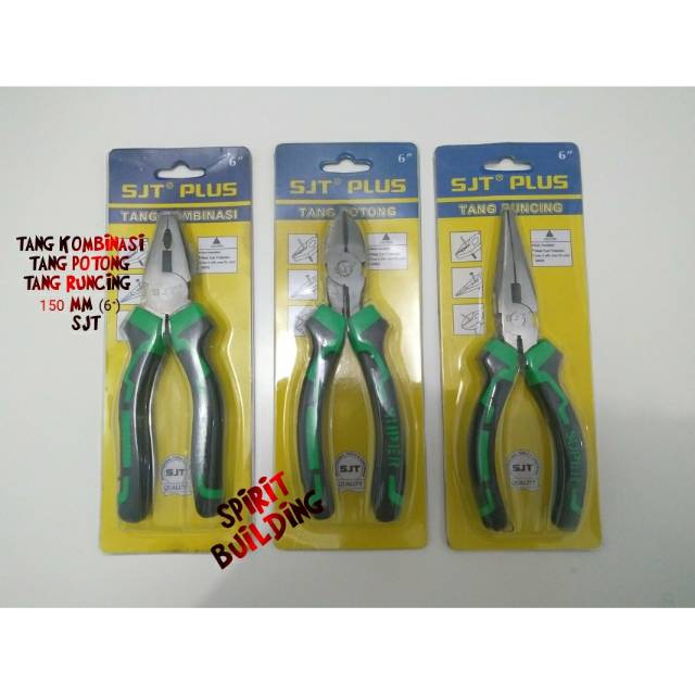 Jual TANG KOMBINASI POTONG RUNCING SJT PLUS 150 MM (6") HARGA PER BUAH ...