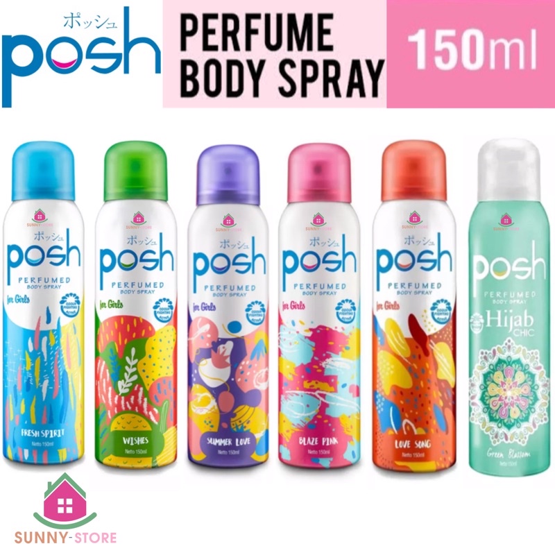 Jual POSH BODYSPRAY 150 ml COLOGNE PERFUME BODY SPRAY 150ml FRESH ...